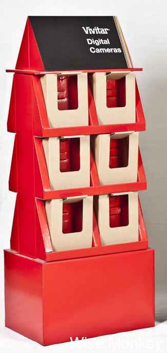 Customized Cardboard Display Corrugated Pallet Tree Shape standee with ...