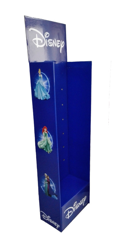 Corrugated Standee Cardboard Display Hook Rack Shelf For Frozen Disney ...