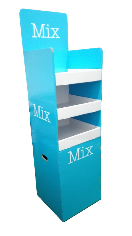 Corrugated Sidekick Display Cardboard Standee with High Platform for ...