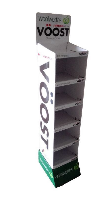 Corrugated Cardboard Standee Sidekick Display with ladder Platform and ...