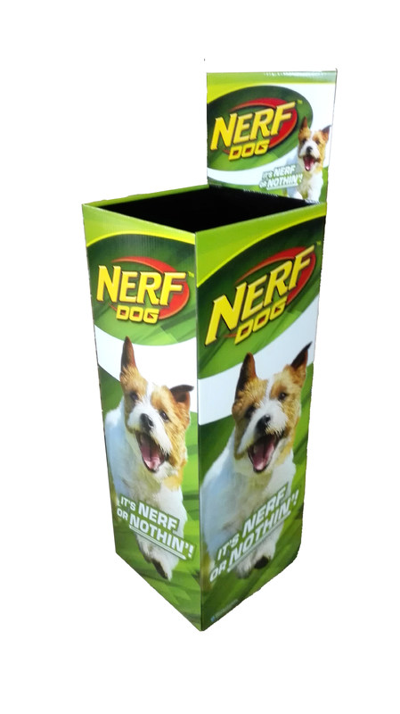 Cuboid Cardboard Pallet Corrugated Sidekick Display for Dog Food or Dog ...