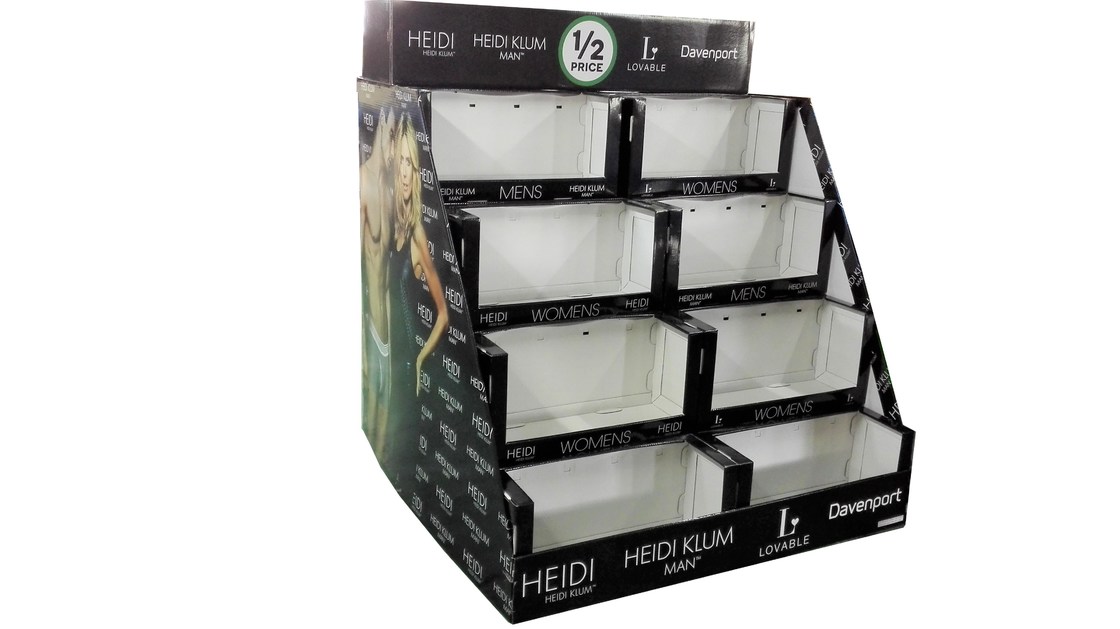 Corrugated Sidekick Display Cardboard Ladder Standee with Grids for ...