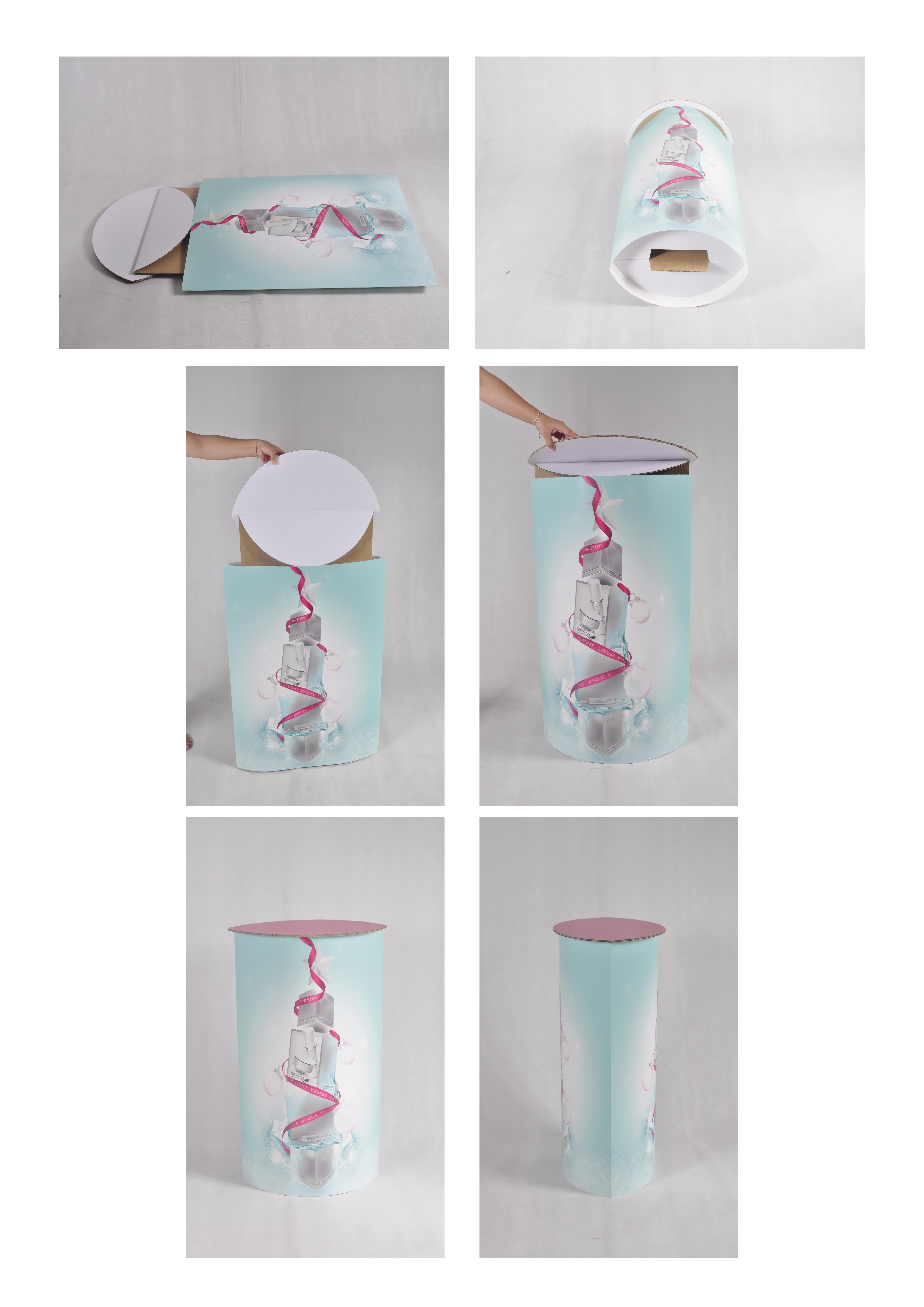 Table Totem Standee For Cosmetic Products