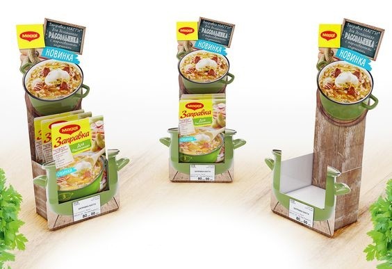 Special Cardboard Displays For Flavouring Food