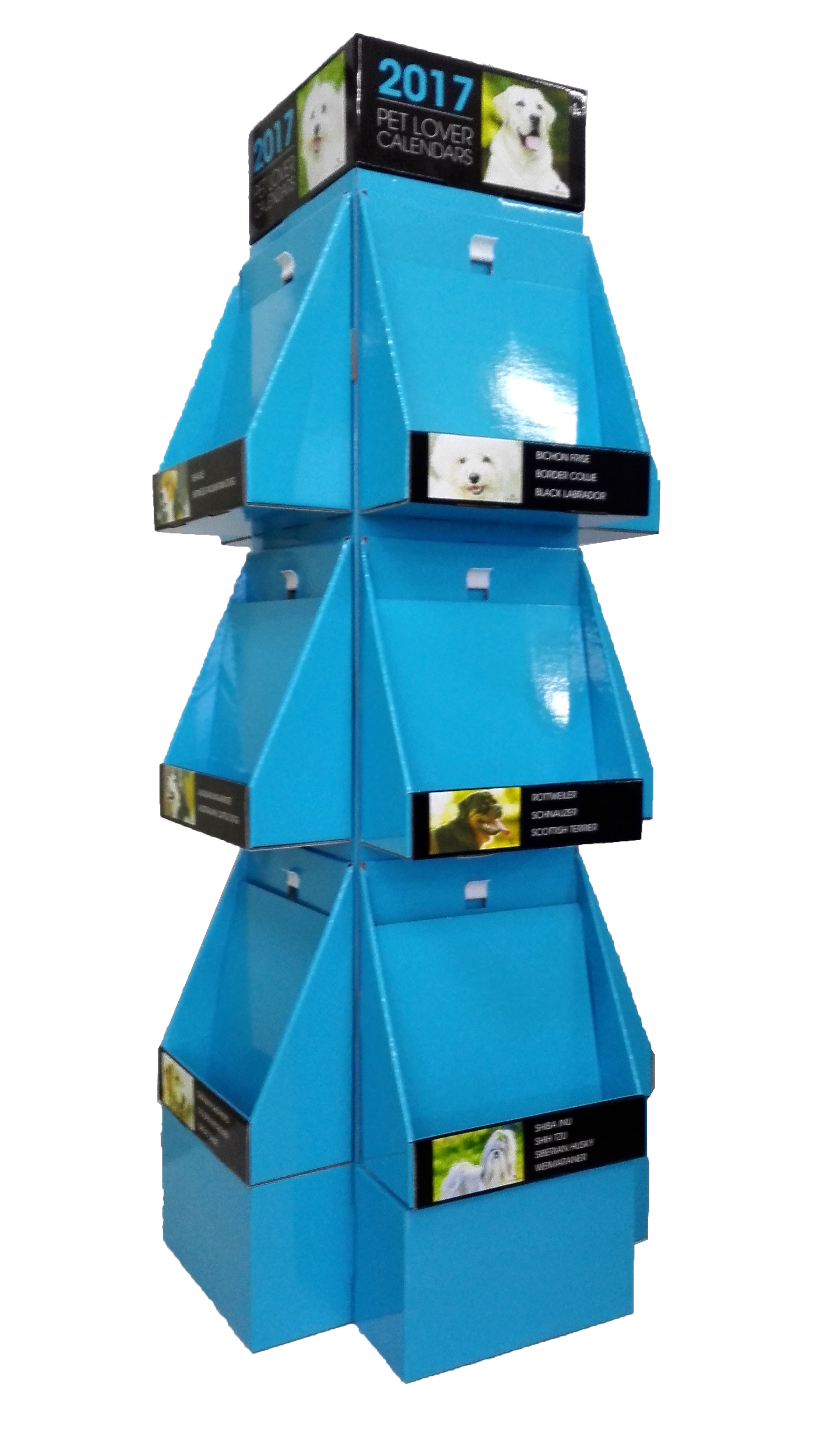 Four Ways Corrugated Ladder Standee Cardboard Sidekick Display for Pet ...